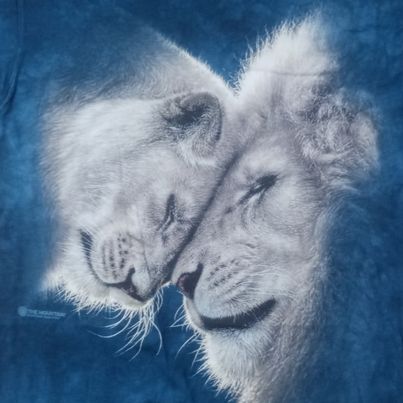 The Mountain | Shirts | Lion Lioness Tie Dye M Love Heart New Animal ...